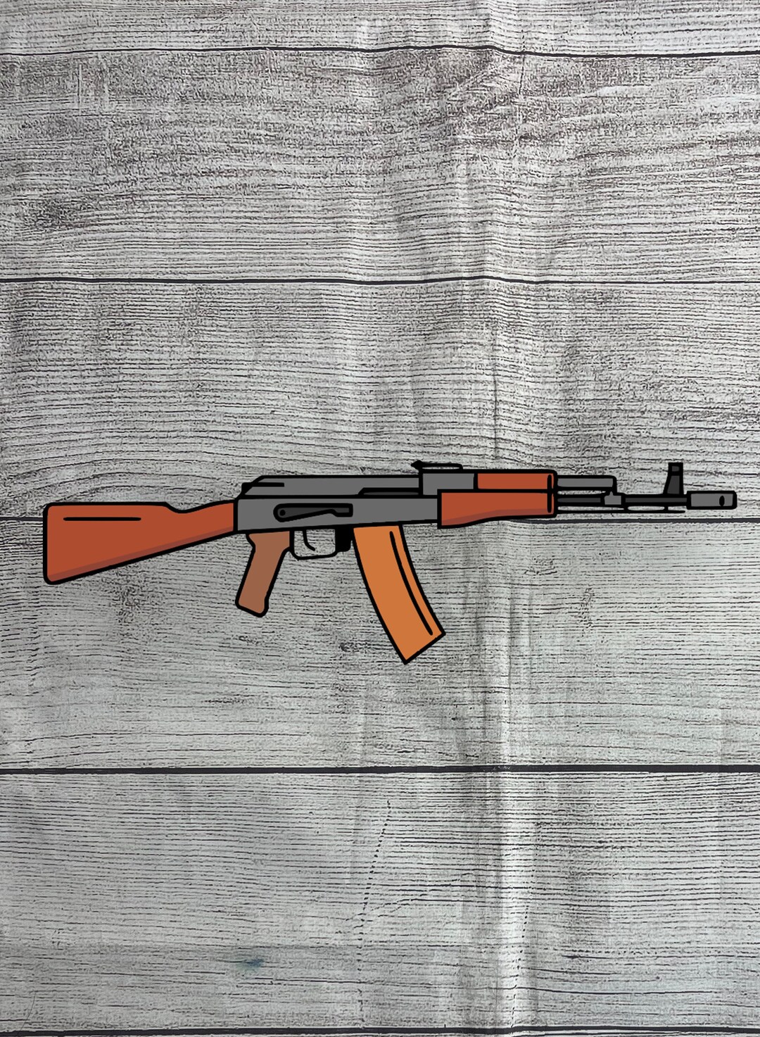 AK-74 Rifle Solid Wood Sign for Wall Art, Bar Decor, Mancave, and Game ...