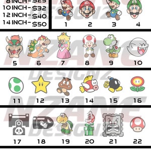 Mario Solid Wood Sign for Wall Art, Gaming Decor, Game Room, Kids Room ...