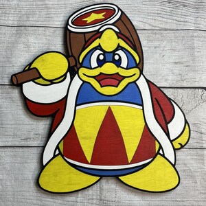 Kirby Solid Wood Sign for Wall Art, Gaming Decor, Game Room, Mancave ...
