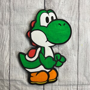 Mario Solid Wood Sign for Wall Art, Gaming Decor, Game Room, Kids Room ...
