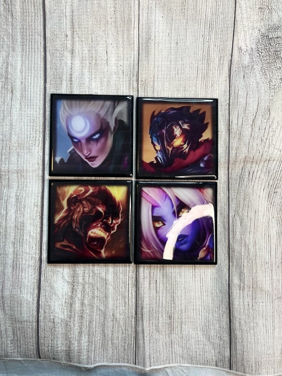 League of Legends Epoxy Resin Wood Coasters for Game Room, Mancave, and ...