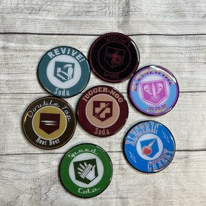 COD Zombies Perks Epoxy Resin Wood Coasters for Game Room, Mancave, and ...
