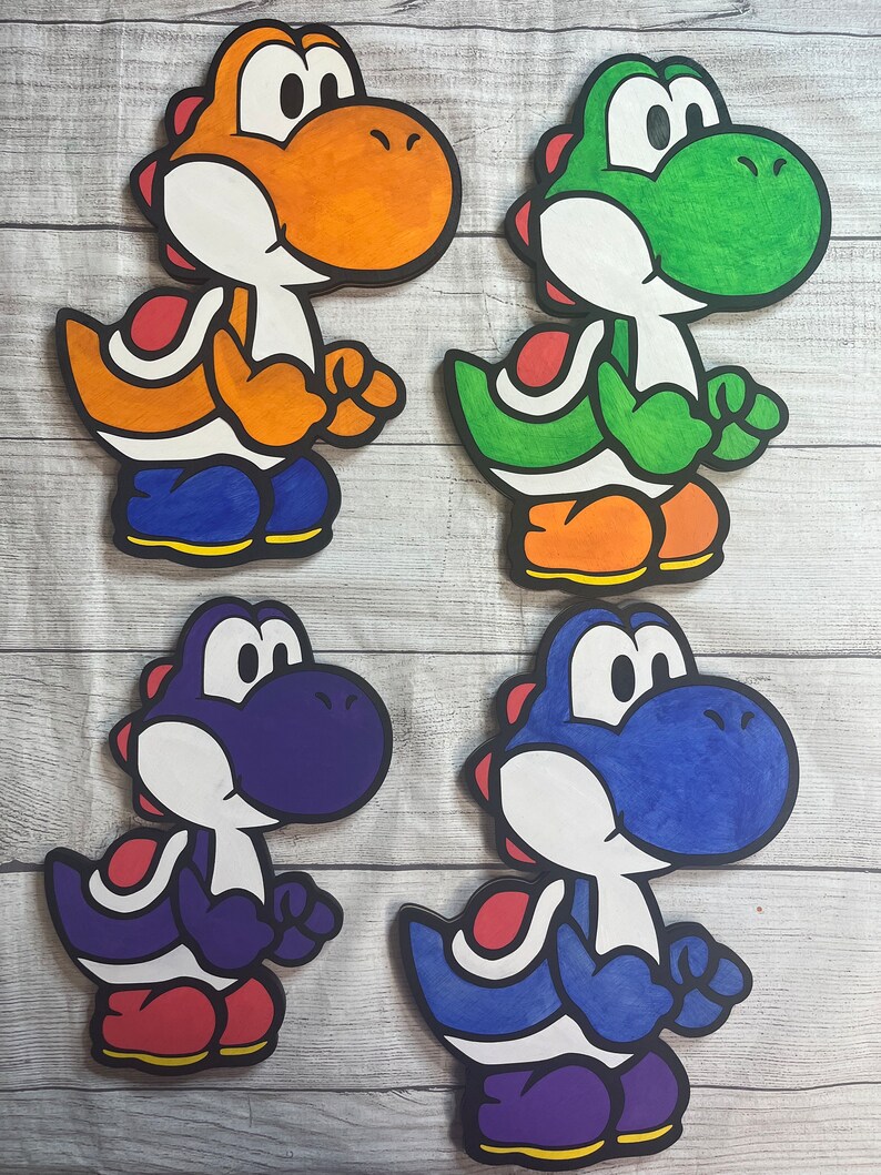 Yoshi Solid Wood Sign for Gaming Decor Mancave Decor and - Etsy