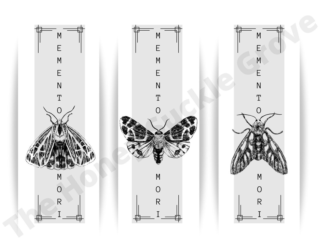 Insect Printable Digital Bookmark Set of 3 | Insect Bookmark | Light ...