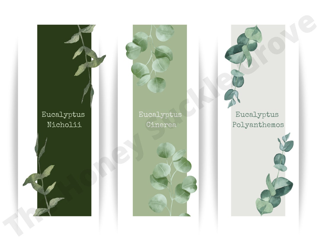 Plant Printable Digital Bookmark Set of 3 | Printable Bookmark | Light ...