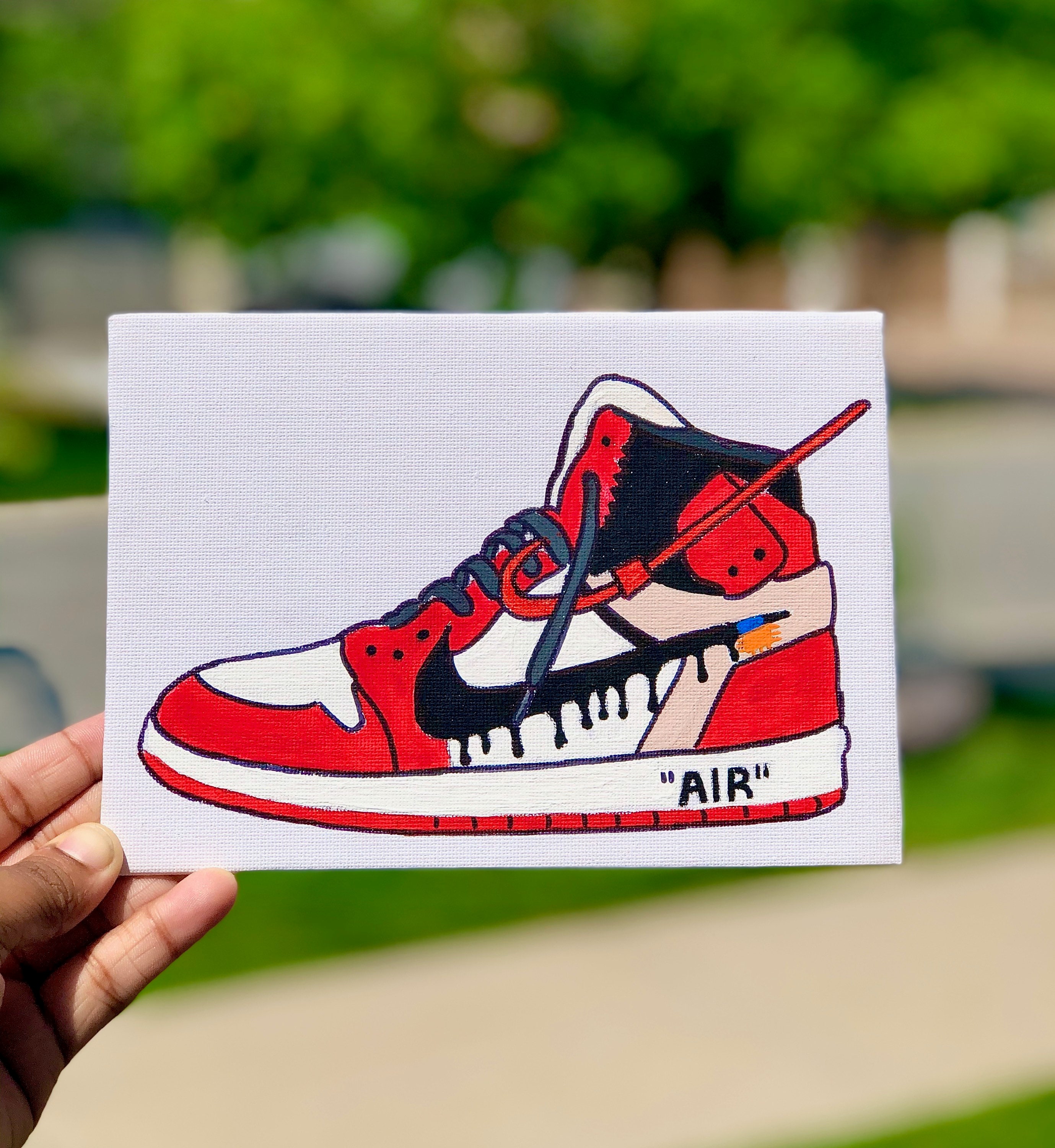 Custom Sneaker Shoe Canvas Paintings. - Etsy