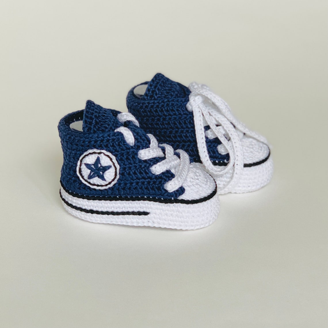 Converse for baby boy booties cotton shoes dark blue kids | Etsy