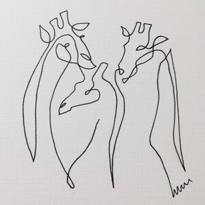 Line Drawing-animas - Etsy