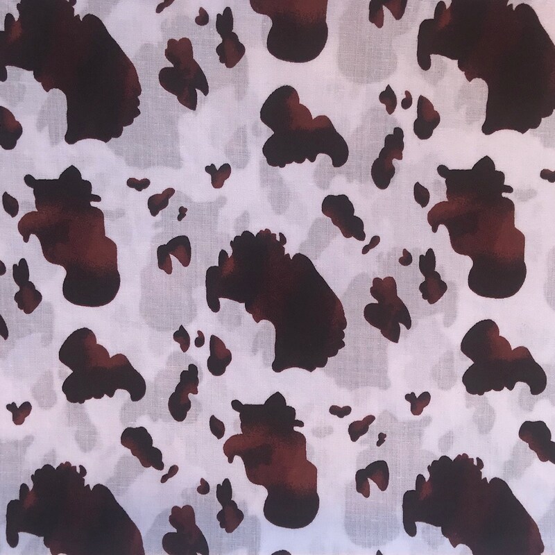 Cow Print Fabric - Etsy