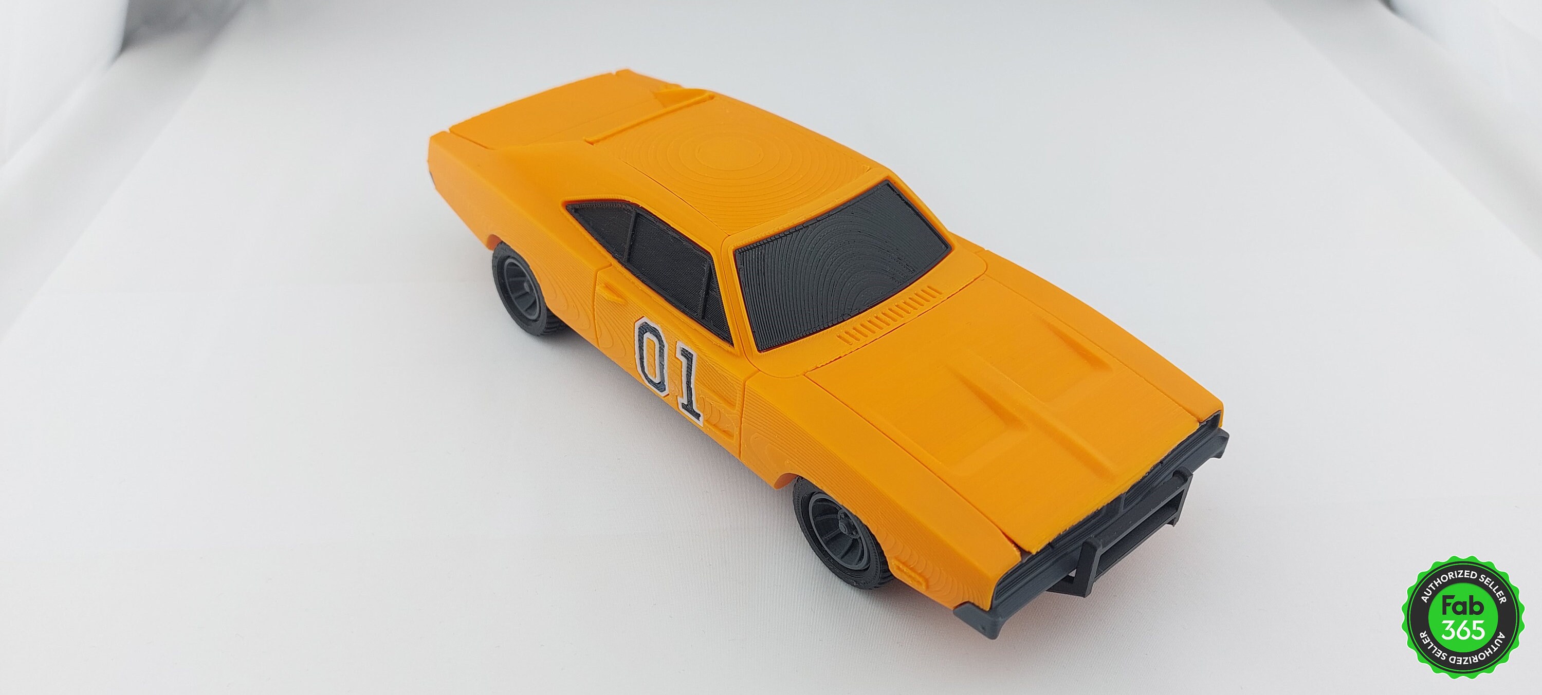 General Lee Dodge Charger 3D Printed Replica - Dukes of Hazzard Car (1/ ...