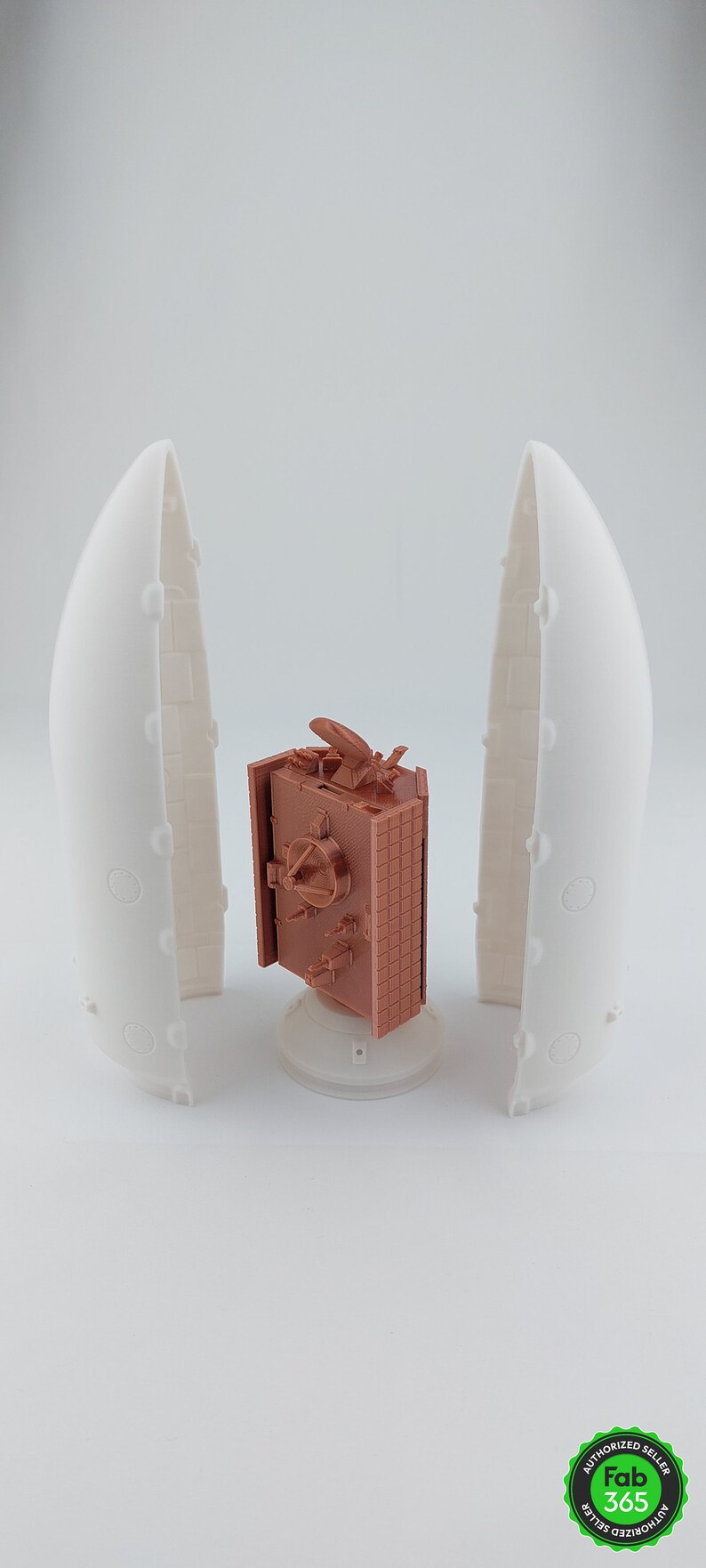 Spacex Falcon 9 Fairing With Satellite: 3D Printed Model (1/66 Scale ...
