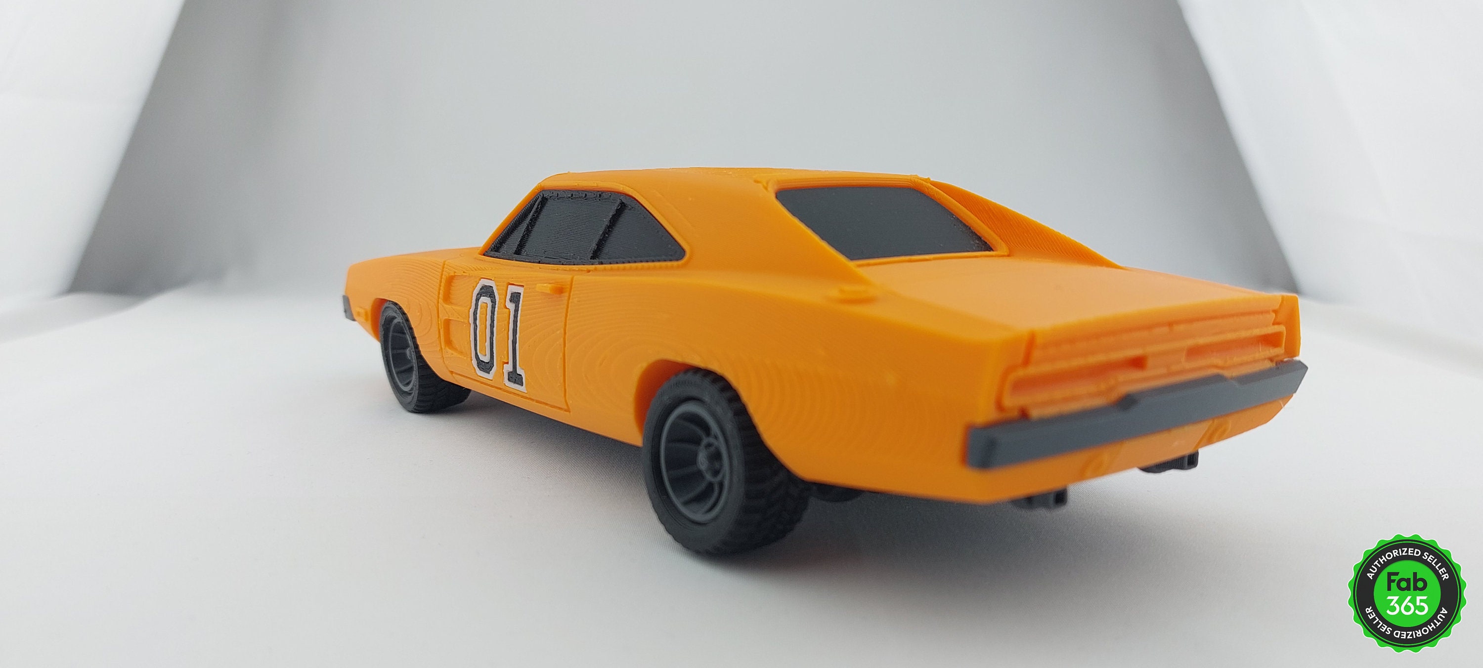 General Lee Dodge Charger 3D Printed Replica - Dukes of Hazzard Car (1/ ...