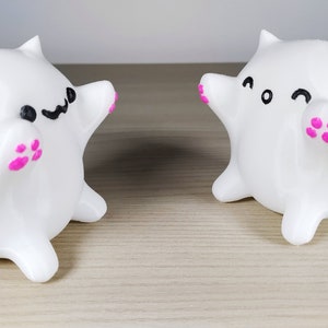 Bongo Cats With Table Kit Cats 3D Printed Bongo Cats Kit Dolls House ...