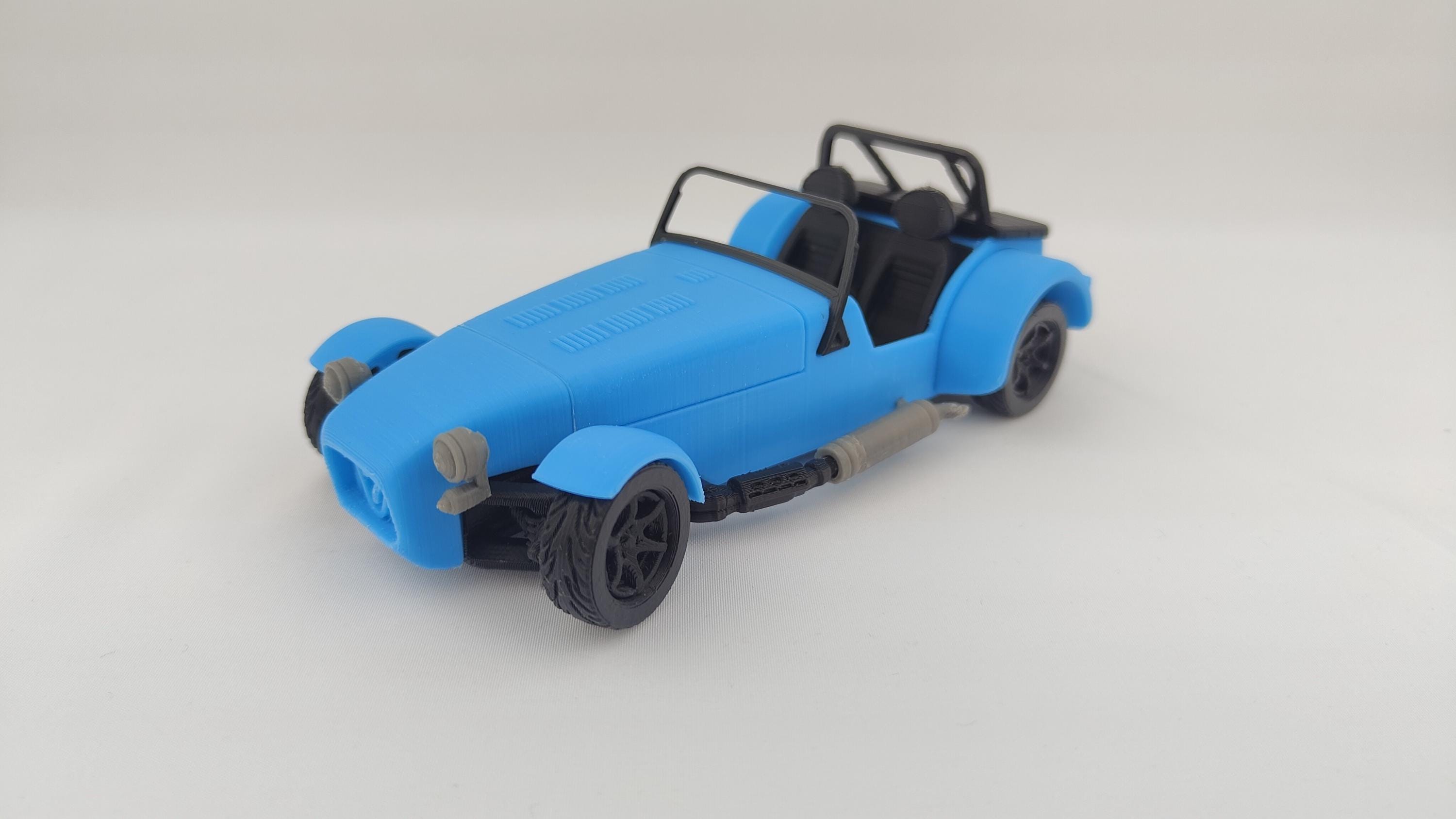 Caterham Super Seven R300 Retro Car 3D Printed Orange Replica - Etsy