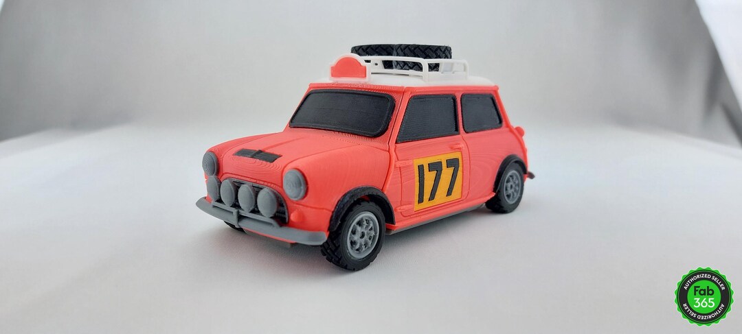 3D Printed Mini Cooper-s Rally Car Model: British Racing Legend (1/24 ...