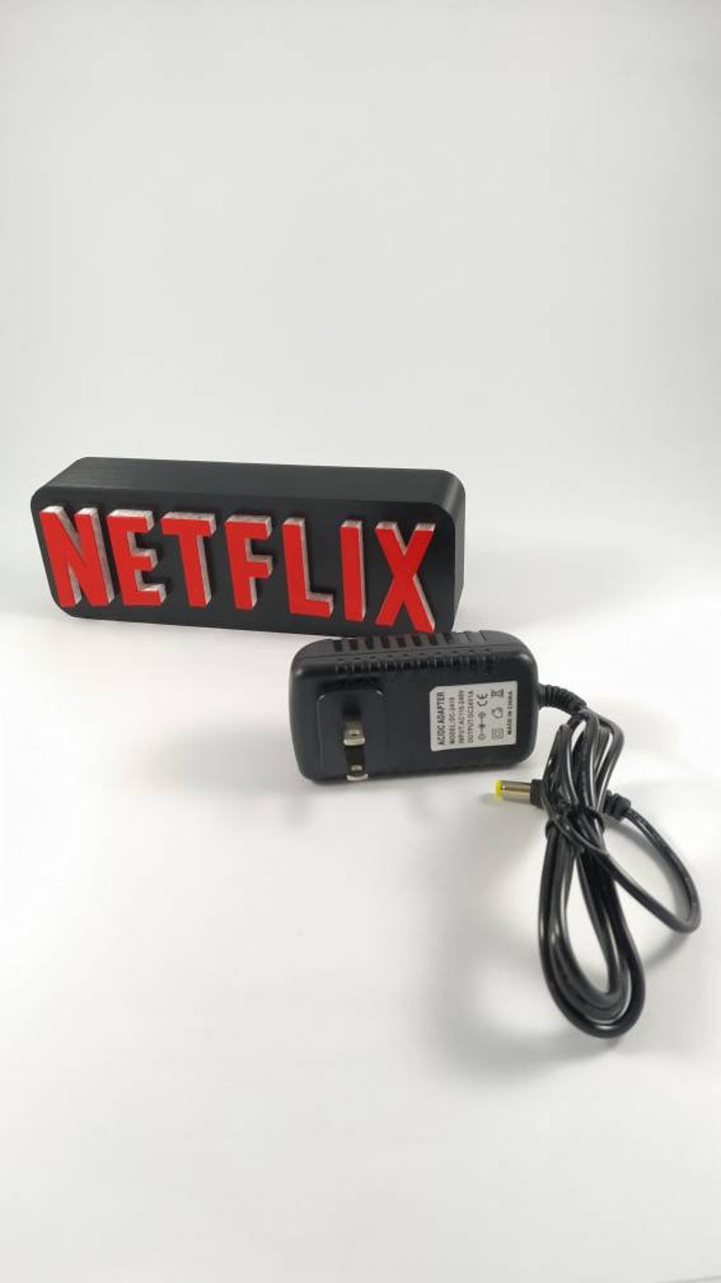 Netflix LED Lamp Netflix Logo Light Netflix Table Lamp - Etsy