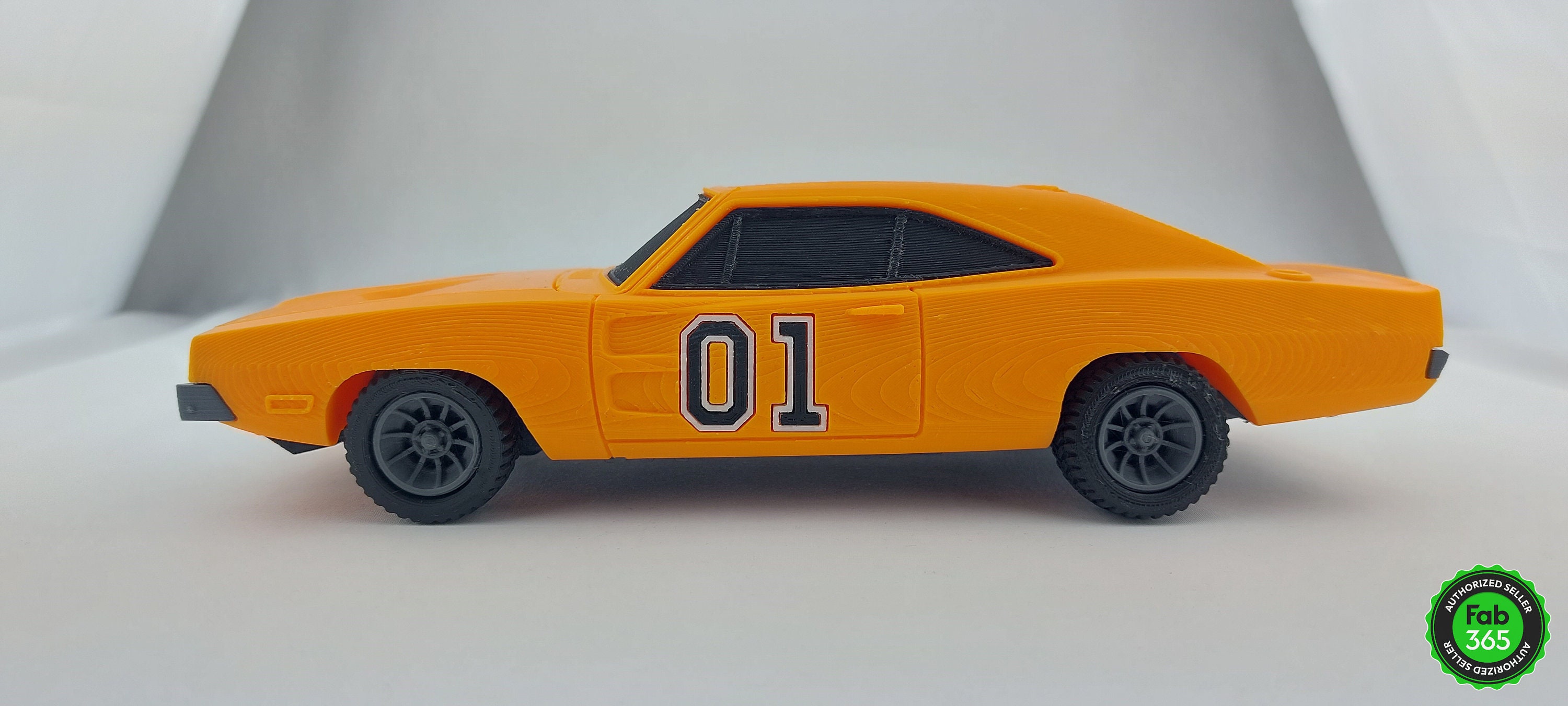 General Lee Dodge Charger 3D Printed Replica - Dukes of Hazzard Car (1/ ...