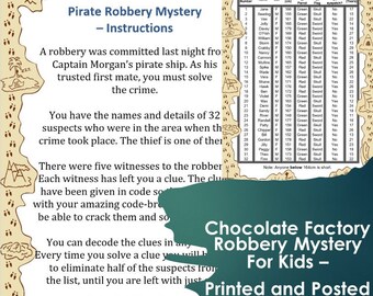 Easter Robbery Mystery for Kids With Lockable Gift Box - Etsy UK