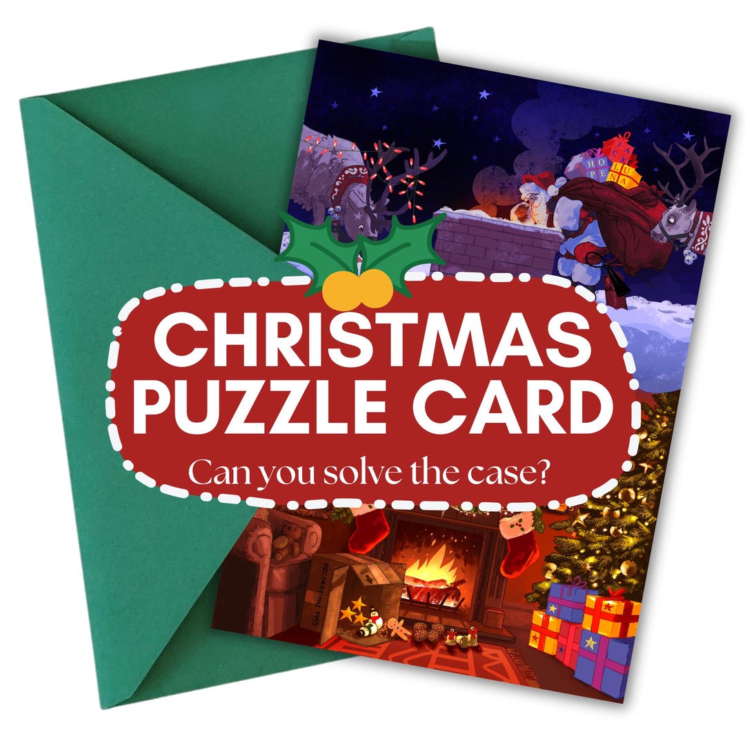 Christmas Escape Room Card: Holiday Puzzle for Game Lovers - Etsy