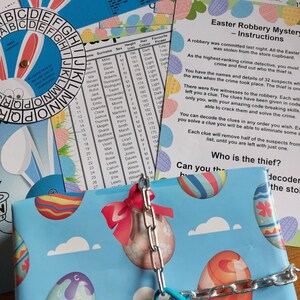 Easter Robbery Mystery for Kids With Lockable Gift Box Escape Room ...