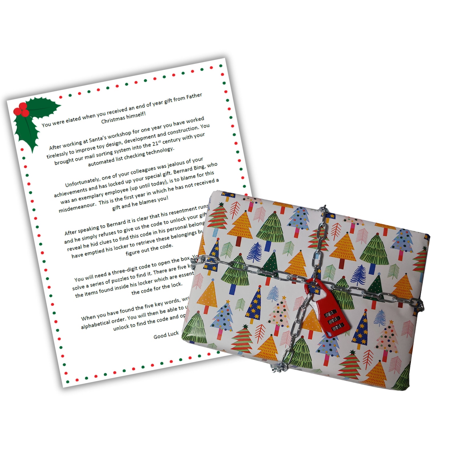 Christmas Escape Room Kit - With Lockable Gift Box! - Etsy UK