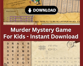 Chocolate Factory Robbery Mystery Game for Kids Instant Download - Etsy