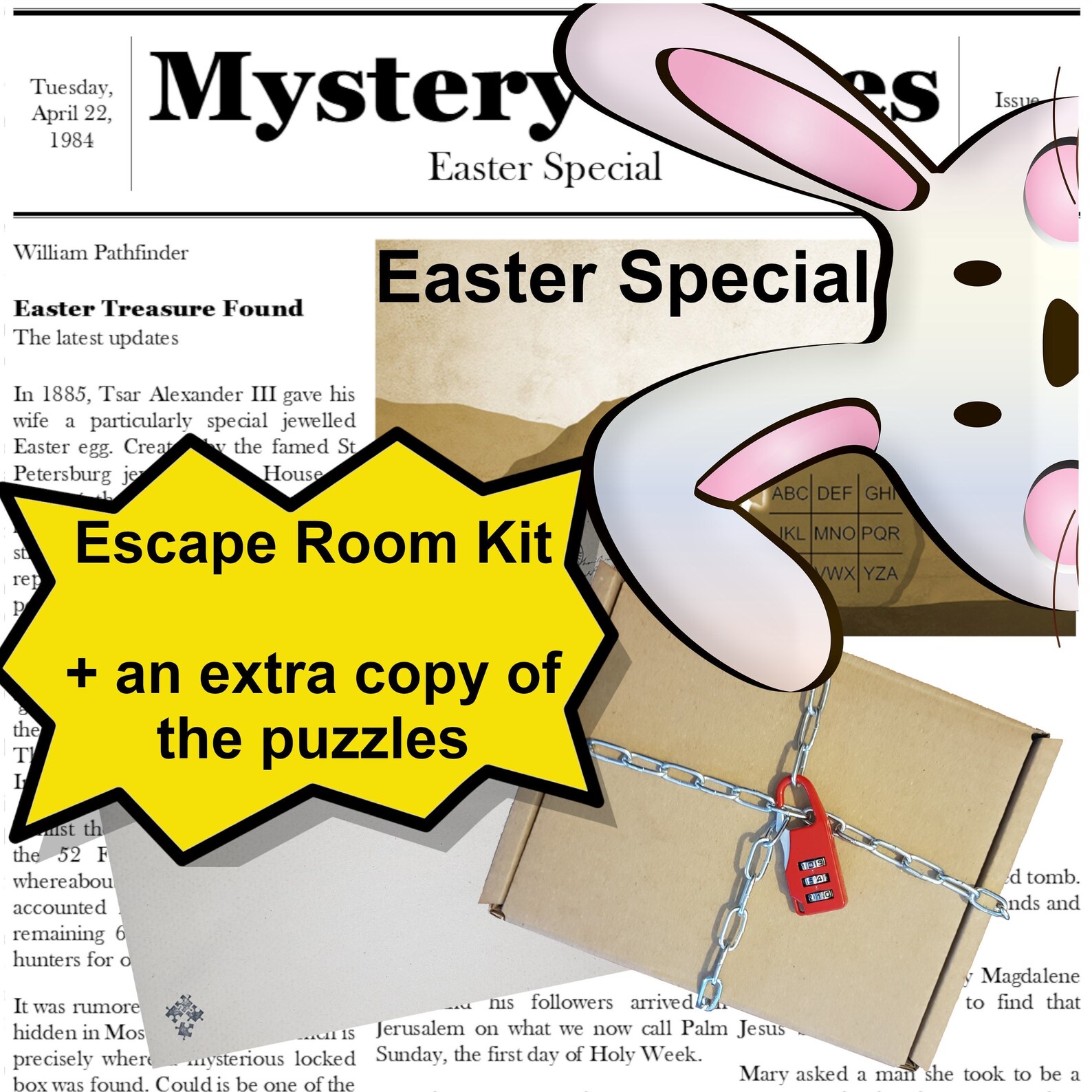 Easter Escape Room Game Kit With TWO Copies of the Puzzles and - Etsy UK
