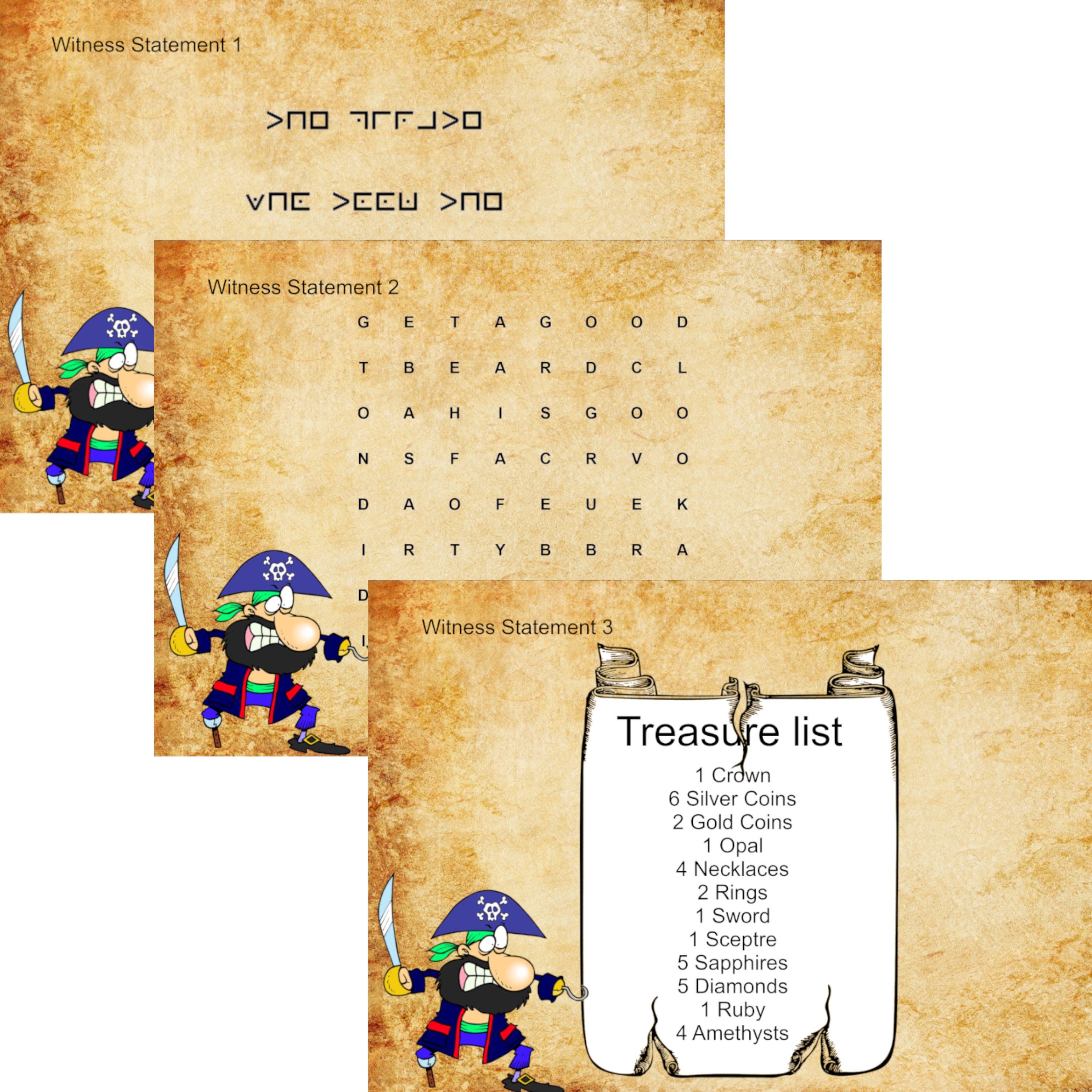 Pirate Robbery Mystery Game for Kids Instant Download - Etsy UK