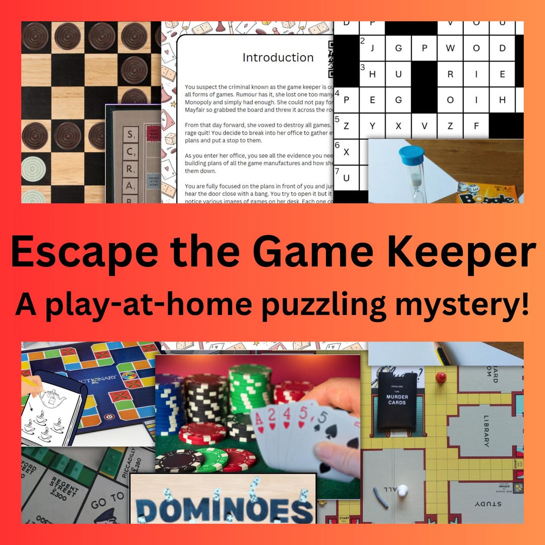 Escape Room Game - Escape the Game Keeper - Play-at-home Puzzling ...