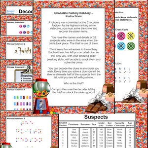 Escape Room Kit for Kids - Printable Instant Download - Chocolate ...