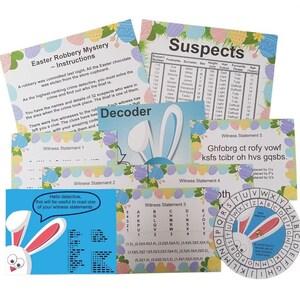 Easter Robbery Mystery for Kids With Lockable Gift Box - Escape Room ...