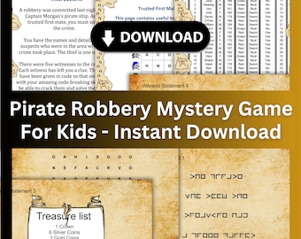 Chocolate Factory Robbery Mystery Game for Kids Instant Download - Etsy