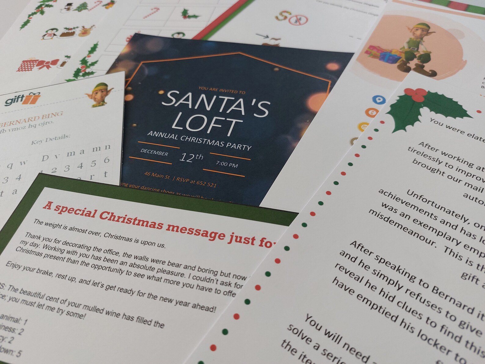 Christmas Escape Room Kit With Lockable Gift Box - Etsy UK