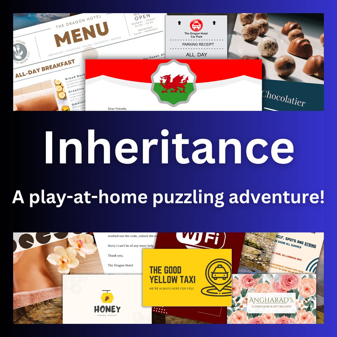 Escape Room in an Envelope - Inheritance - Play-at-home Puzzling ...