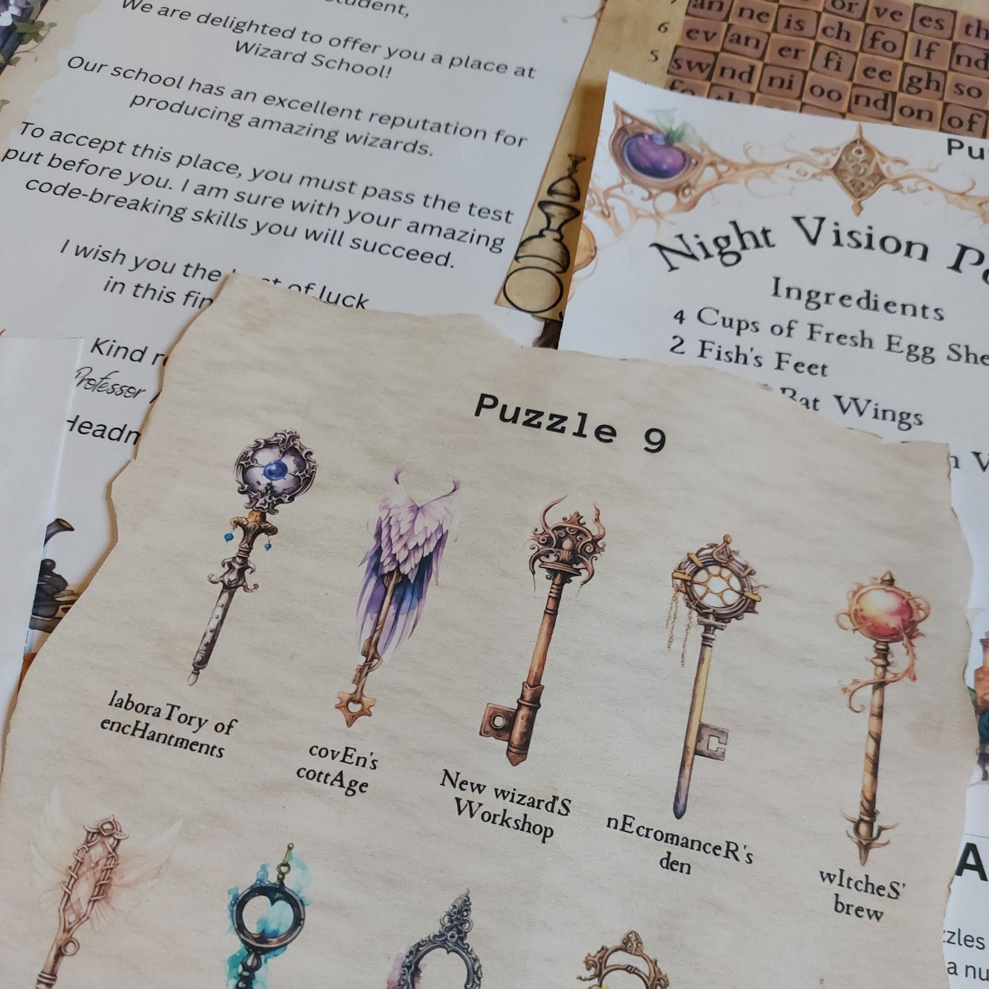 Wizard Escape Room Game for Kids Printable Instant Download - Etsy