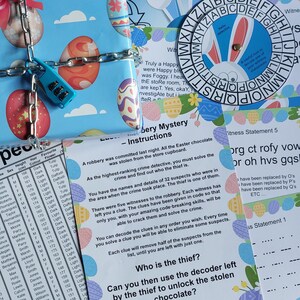 Easter Robbery Mystery for Kids With Lockable Gift Box Escape Room ...