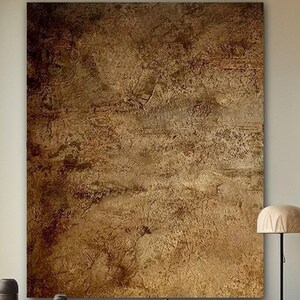 Original Textured Abstract Wall Art in Earth Tones, Large Neutral ...