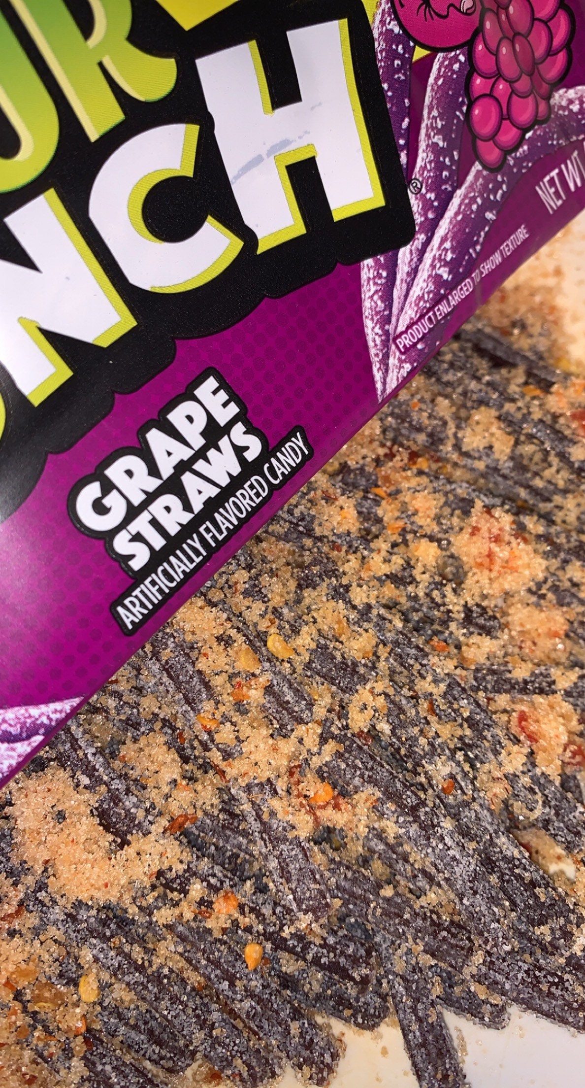 Spicy Sour Punch Grape Straws | Etsy