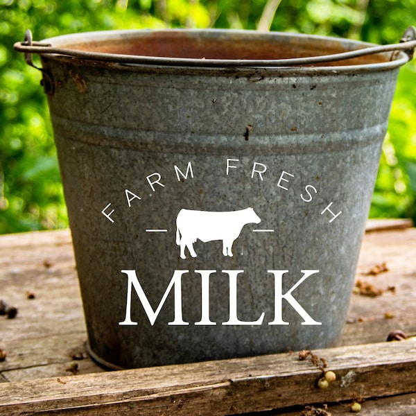 Milk Can Decal - Etsy
