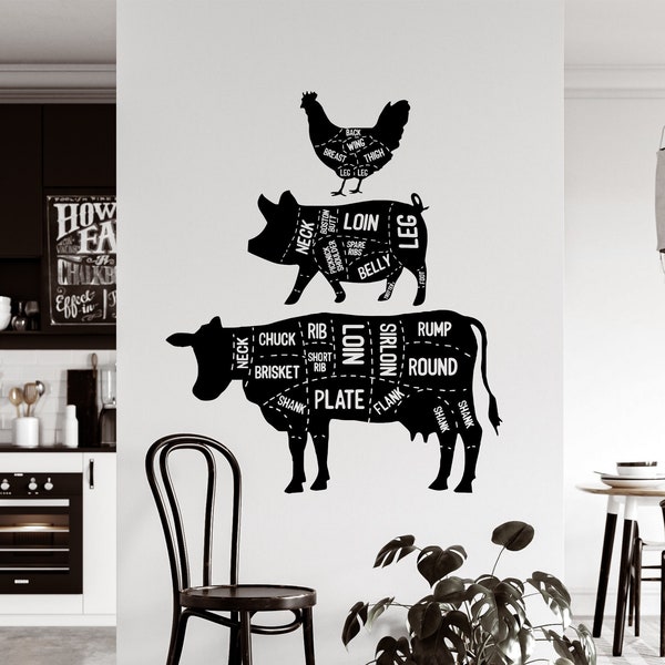 Farm Animal Decals - Etsy