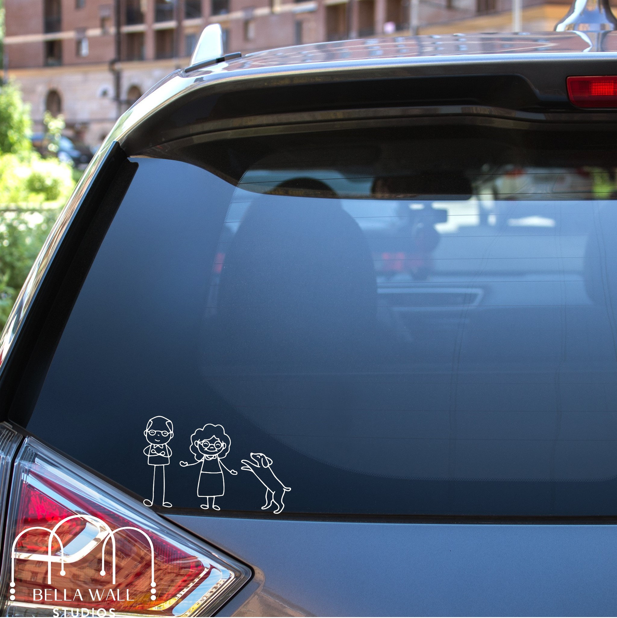 Create Your Own Stick Figure Family Car Decal Sticker - Etsy