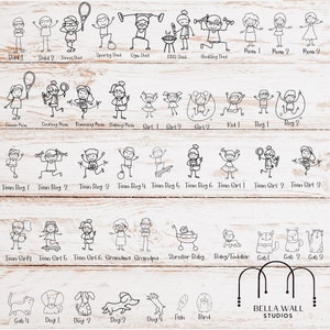 Create Your Own Stick Figure Family Car Decal Sticker - Etsy