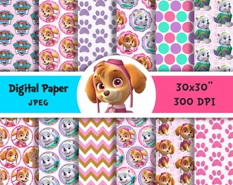Paw Patrol Paper | Etsy
