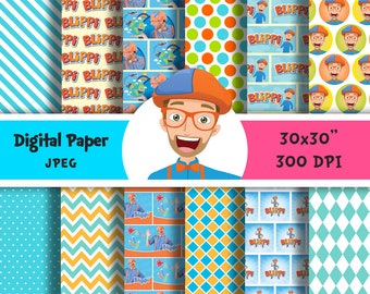 Blippi Background | Etsy