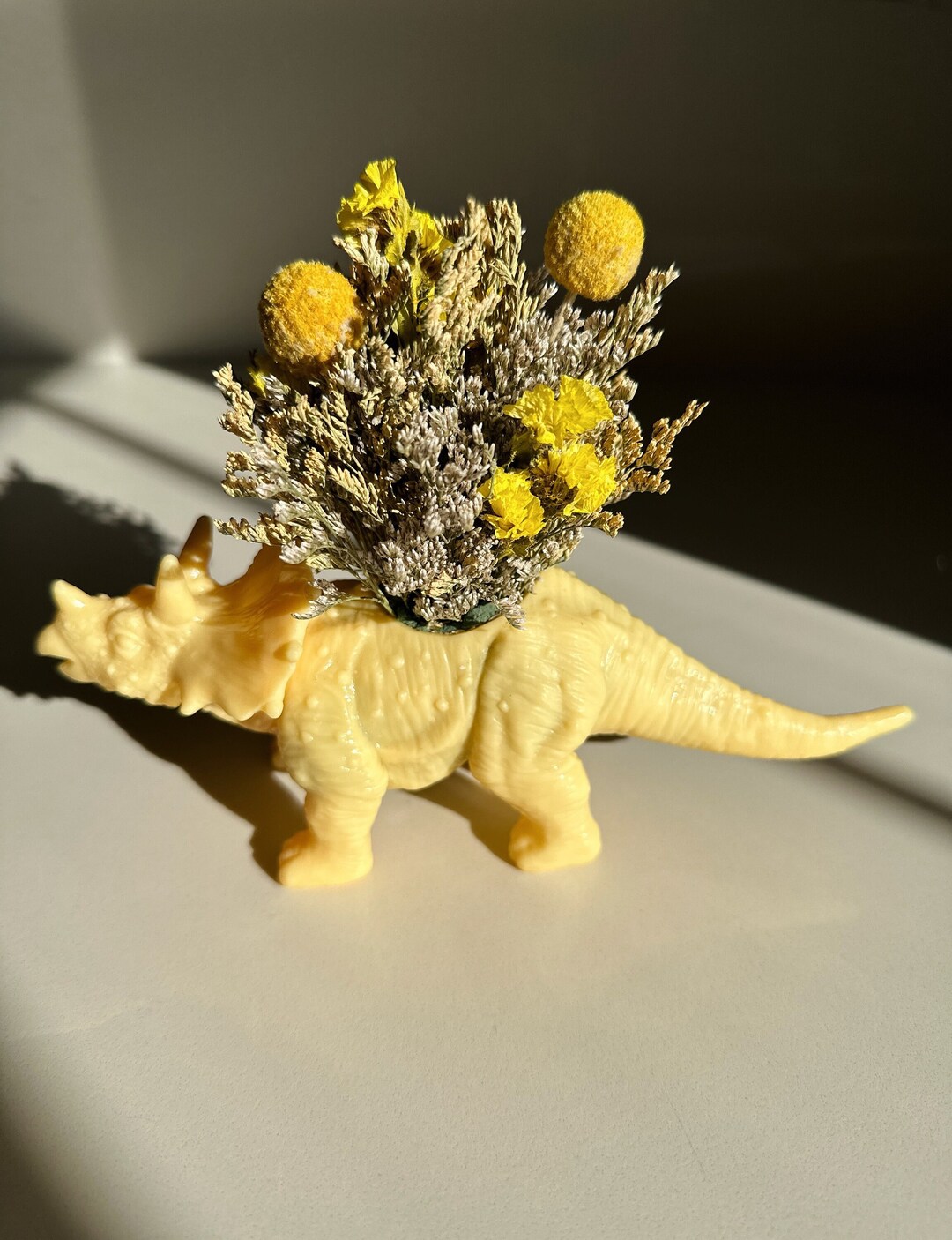 Dino Triceratops Pot Cute Pot Dinosaur Pot Unique Gifts Desk Decor Home ...