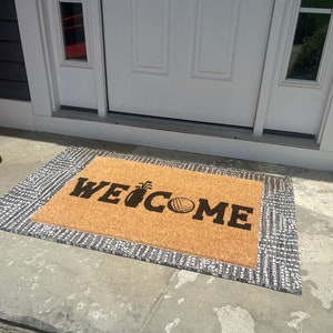 Golf Doormat, Welcome Golf Door Mat, Golf Ball Clubs Gift, Gift for ...