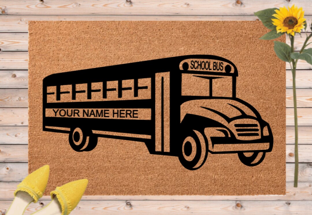 School Bus Doormat School Bus Driver Gift Bus Driver Door - Etsy