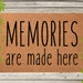 Memories Are Made Here Coir Doormat, Front Door Decor, Outdoor Door Mat ...