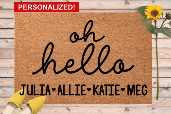 College Roommate Doormat Roomies Custom Door Mat. Dorm - Etsy