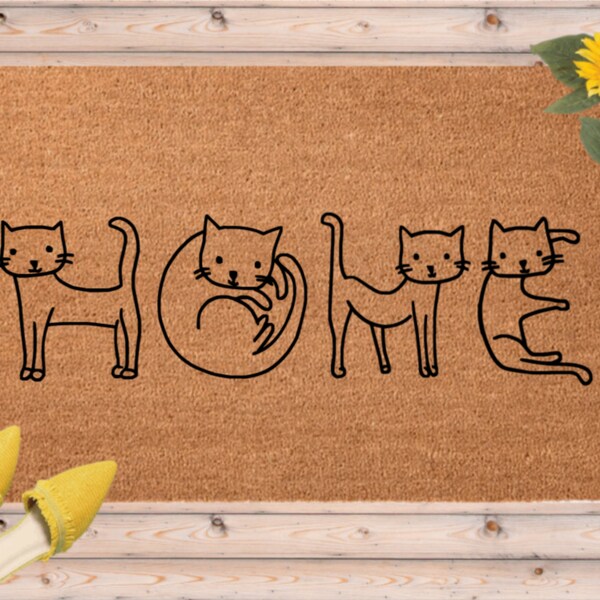 Cat Door Mats Outdoor - Etsy